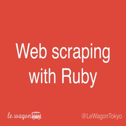 Web scraping with Ruby | PDF