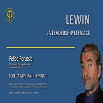 Lewin leadership efficace | PPT