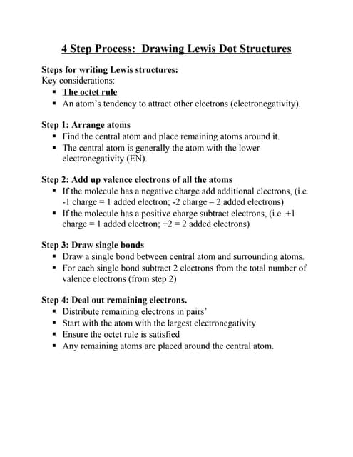 Lewis Structures | ODP