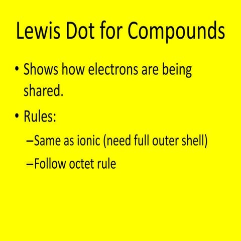 Lewis dot compounds | PPTX
