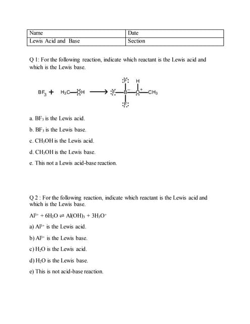 Bronsted lowry acid and base | PPT | Chemistry | Science