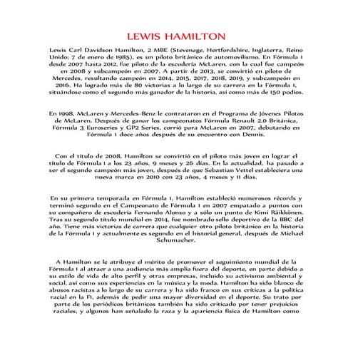 Lewis hamilton | DOCX