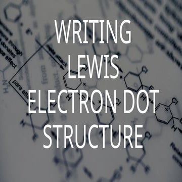 Lewis Electron Distribution Structure.pptx