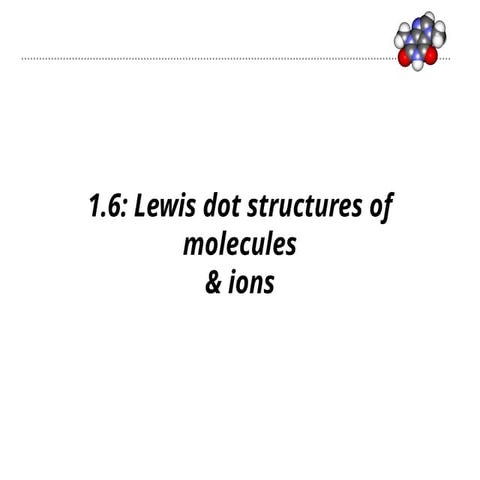 how to write correct Lewis dot structures | PPTX