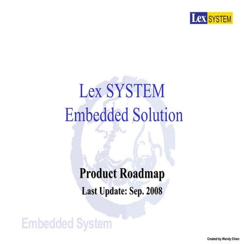 Lex Roadmap 2008 Q4 | PDF