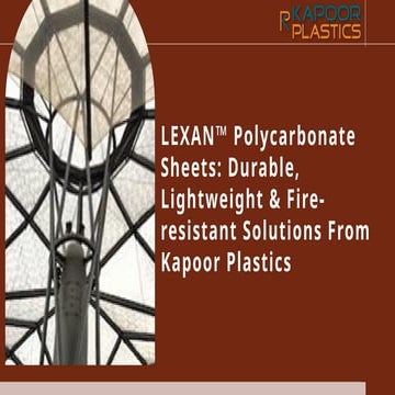 LEXAN™ Polycarbonate Sheets Durable, Lightweight & Fire-Resistant ...