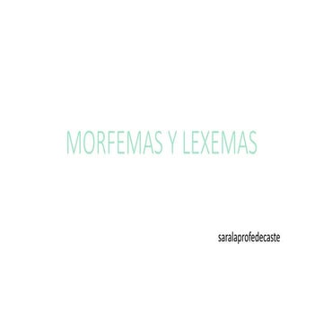 Lexema 4 eso | PPTX