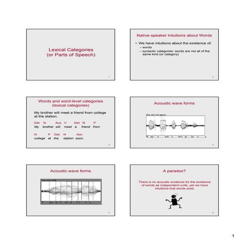 Lexical categories | PDF