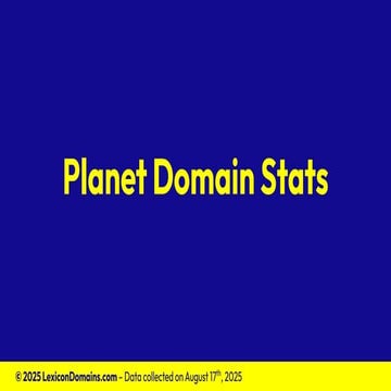 Planet .com Domain Usage Report with Statistics & Data of 9 Domain ...
