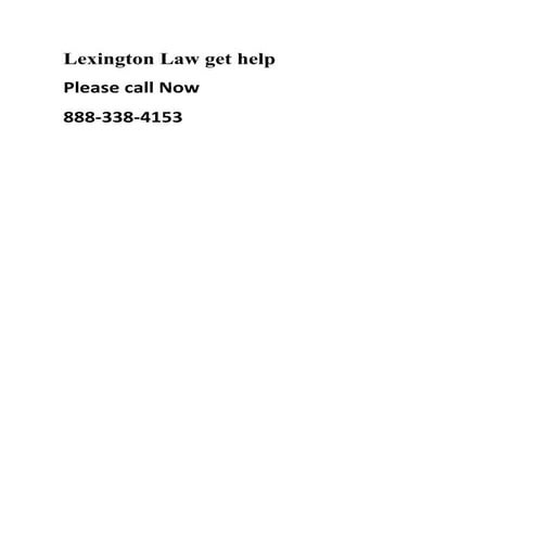 Lexington law | DOCX