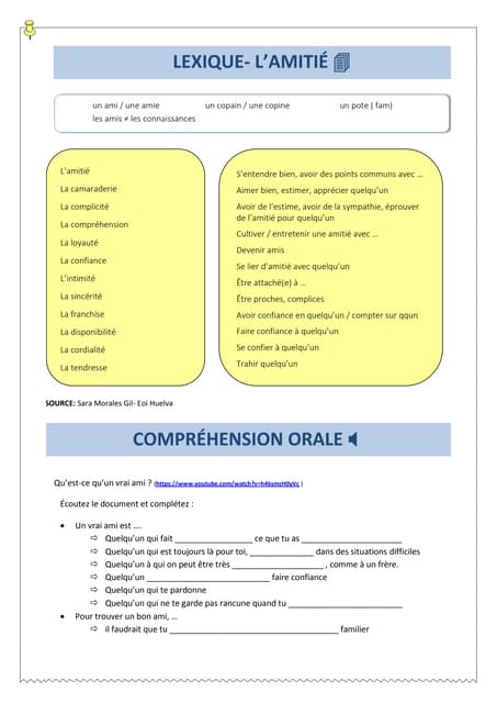 Good friend and bad friend categorizing exercise worksheet | PDF