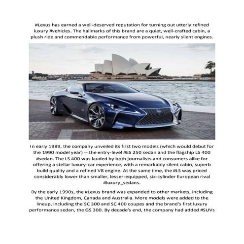 Lexus cars | PDF