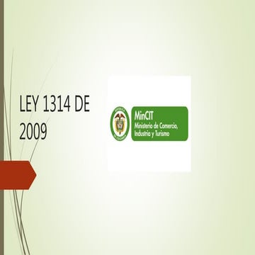Ley 1314 de 2009 | PPTX