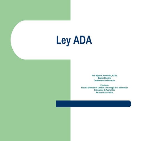 Ley ADA | PPT