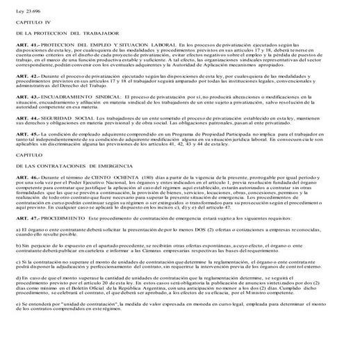 Ley 20220 | PDF