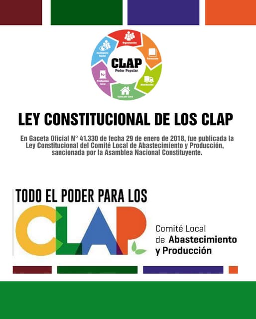LEY DE LOS CLAP | PDF