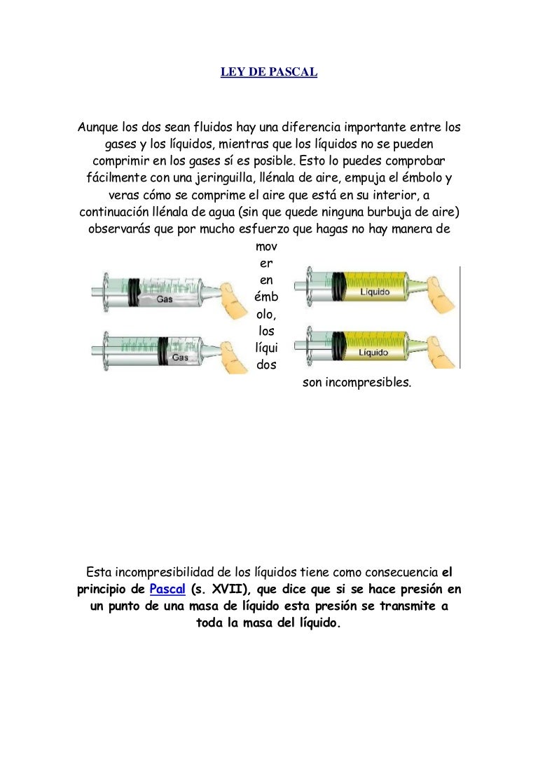 Ley de pascal