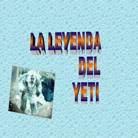 Leyenda del yeti | PPT