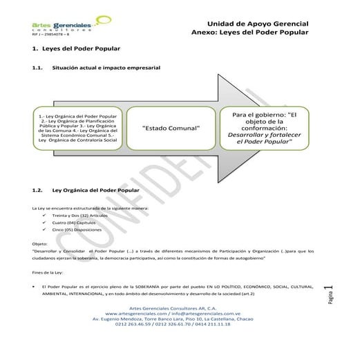 Leyes del Poder Popular | DOCX