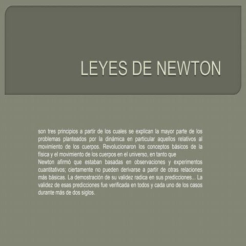 Leyes de newton | PPTX