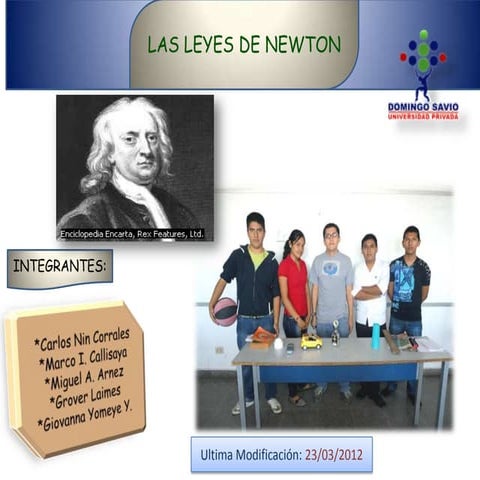 Leyes de newton | PPTX