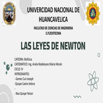 Leyes de newton presentacion | PPTX