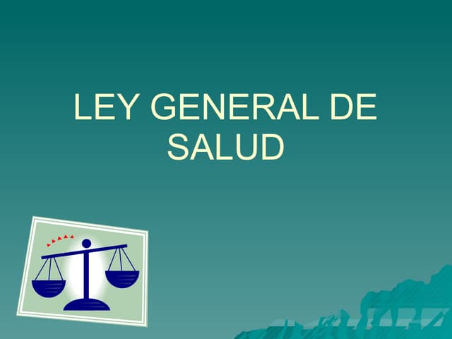 Ley General De Salud Pdf