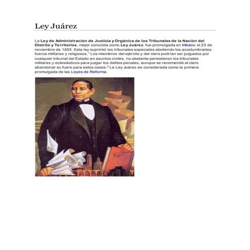 Ley juárez | DOCX