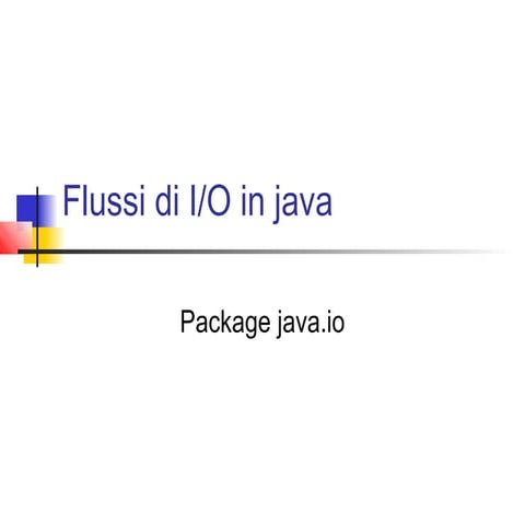 Java lezione 6 | PPT