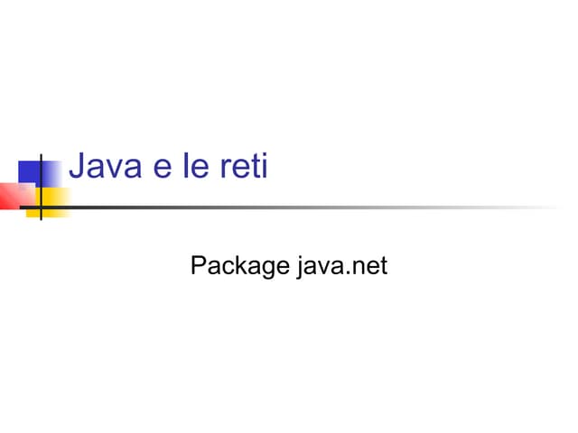 Java lezione 9 | PPT Java lezione 9 | PPT