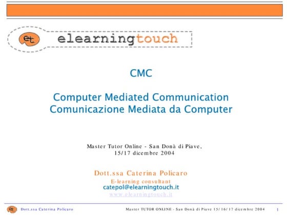 Lezione CMC 2 | PPT