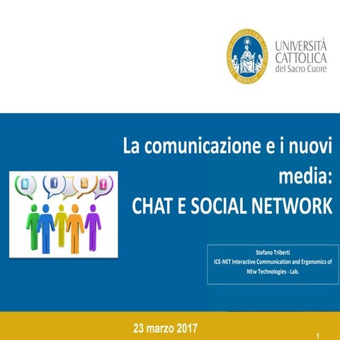 Lezione sulla Comunicazione Mediata da Computer e sui Social Media di ...