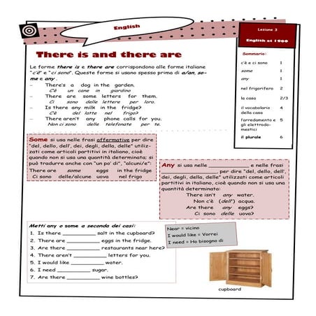 English for Italian Lesson 3 | PDF
