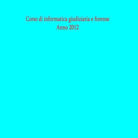 Lezione 30 marzo 2012 | PPT