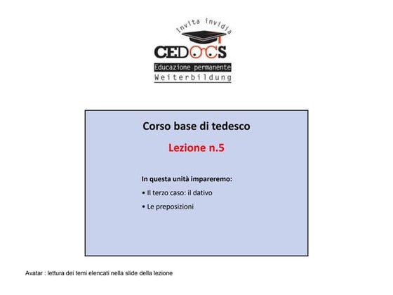 Lezione 7 | PPT