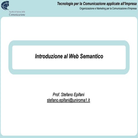 Lezione 8 Il Web Semantico | PPTX