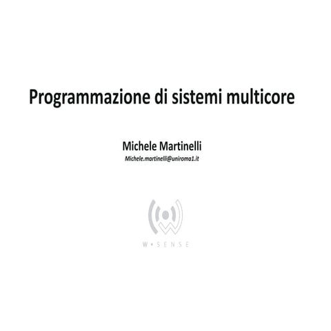 Programmazione Di Sistemi Multicore Con Arduino Ppt Free Download