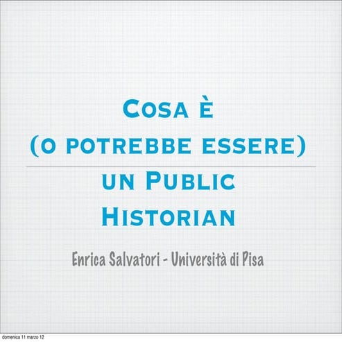 Who is a Public Historian | PDF