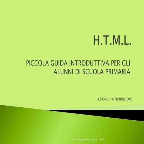Lezione I | PPT