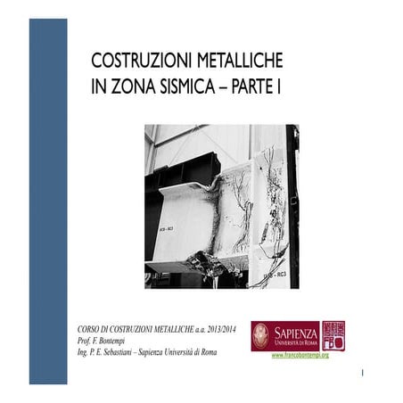 Lezione metalliche sismica parte_i | PDF