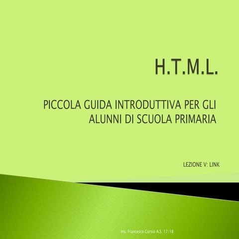Lezione v | PDF | Web Design and HTML | Internet