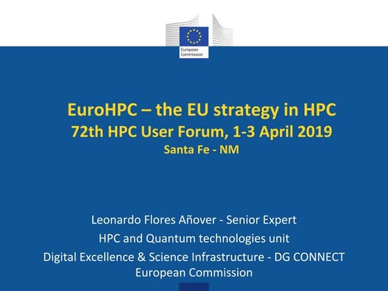 EuroHPC and European HPC Strategy | PPT