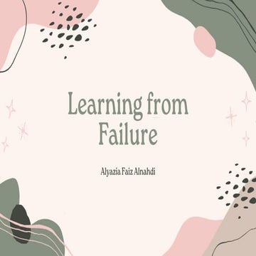 Partner Challenge Presentation, Learning from Failure | PPTX