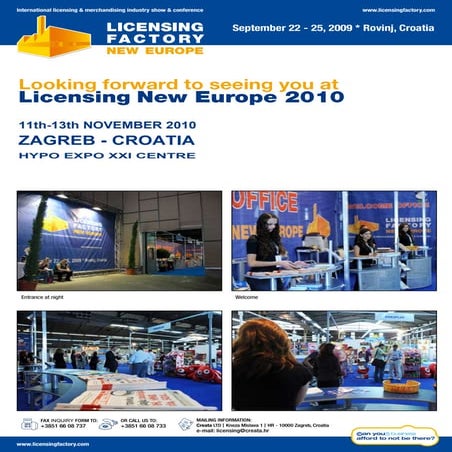 Licensing Factory New Europe 2009 Photo Overview | PDF