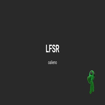 [Crypto Course] LFSR | PPT