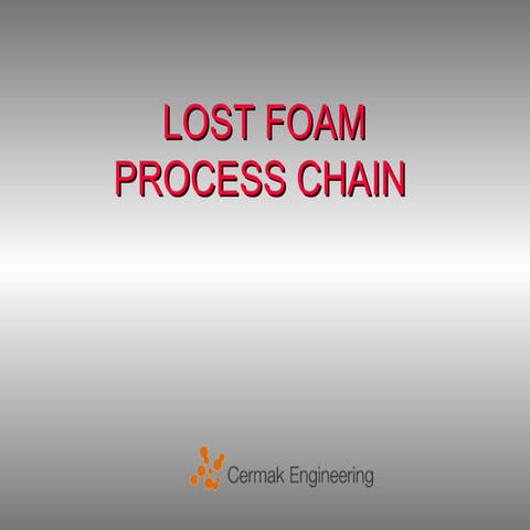 Lost Foam Casting Steps - English | PPT