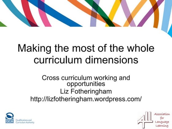 dimensions and principles of curriculum design | PDF | Educational ...