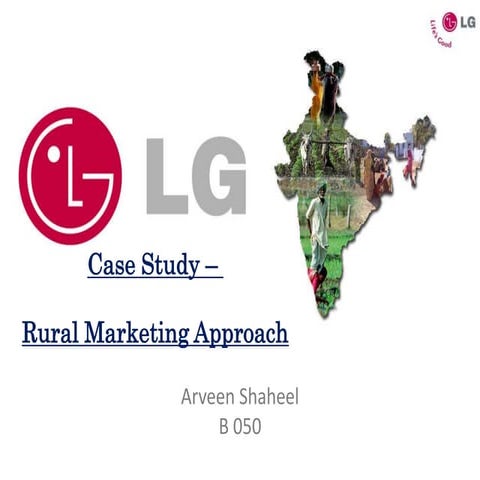 LG - CASE STUDY RURAL MARKETING | PPTX
