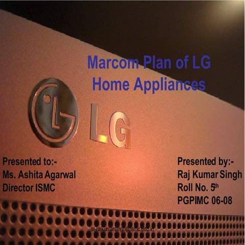 LG Marcom Plan | PPT