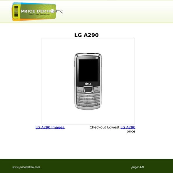 LG+A290 | PDF